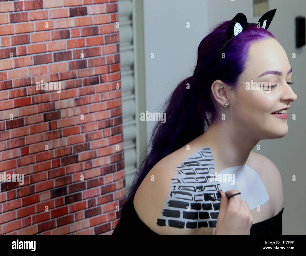 Rugby, UK. 11th March 2017. The media Makeup and Photography show 2017 ...