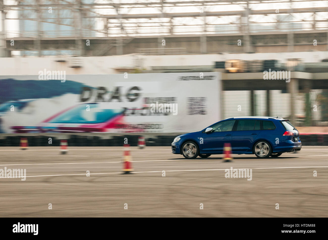 Shanghai, China. 11th March 2017. Drag racing event at Shanghai's old ...