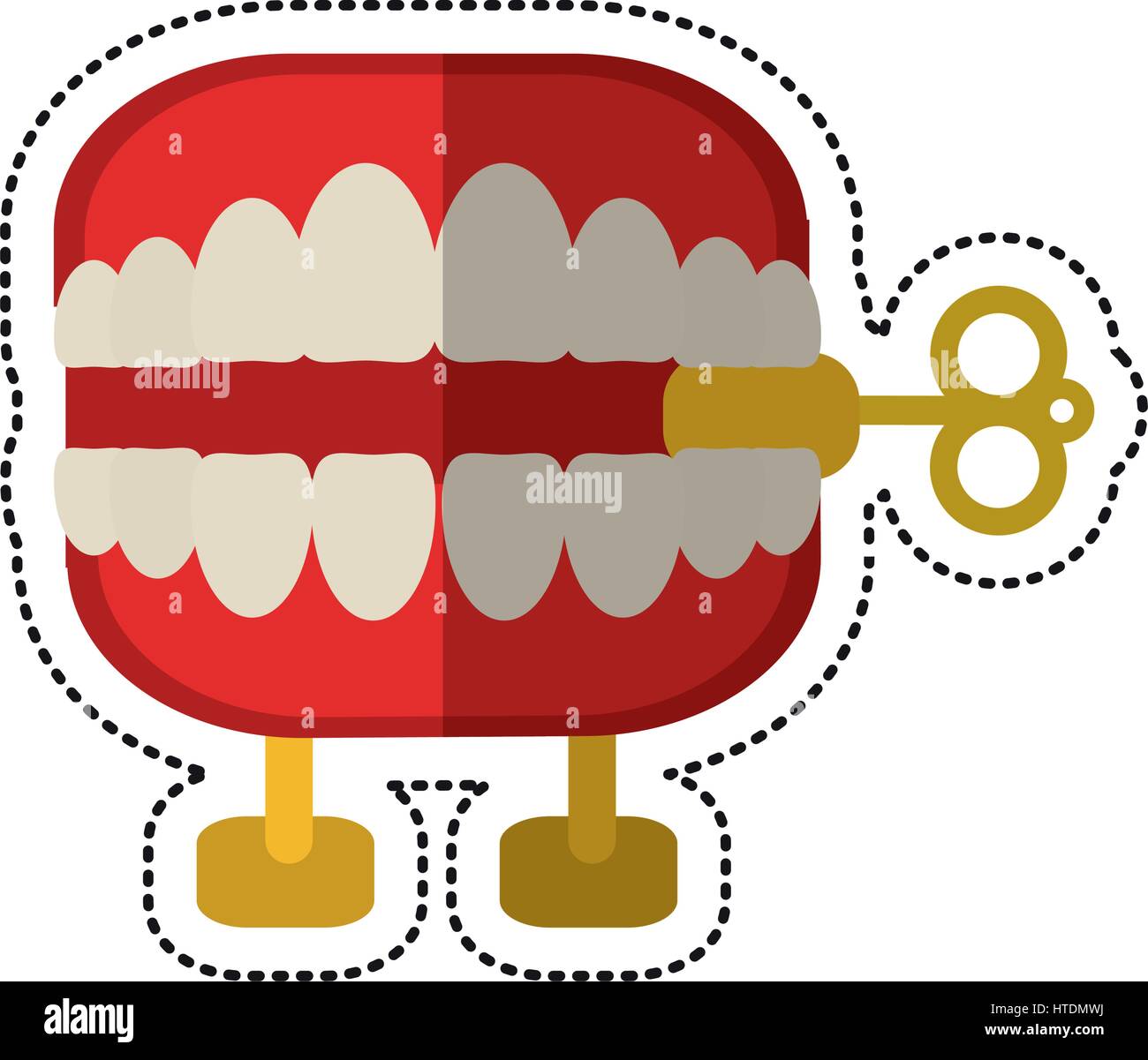 cartoon april fools day chattering teeth Stock Vector Image & Art - Alamy