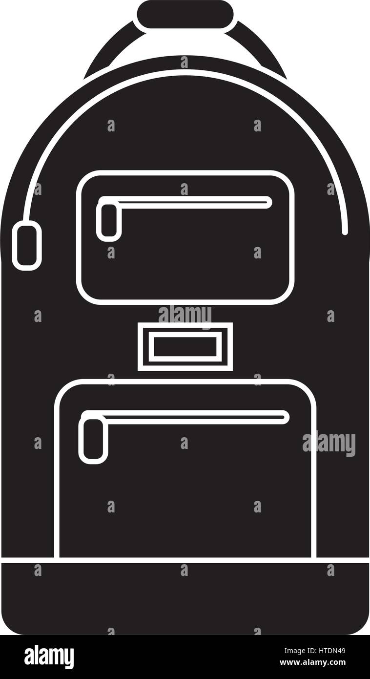 backpack school design pictogram Stock Vector Image & Art - Alamy