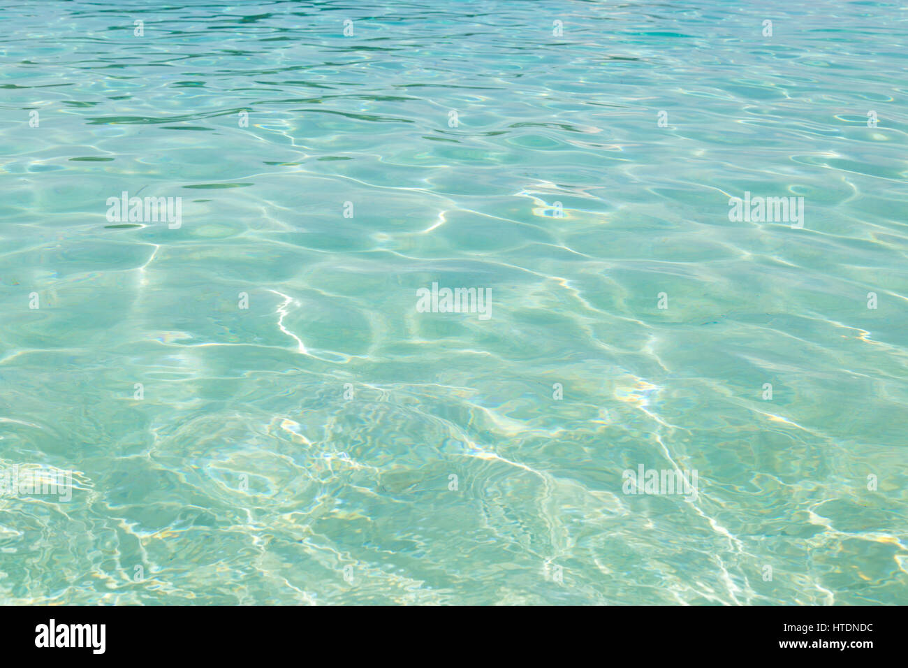 Reflections on a surface of a water in the sea Stock Photo - Alamy
