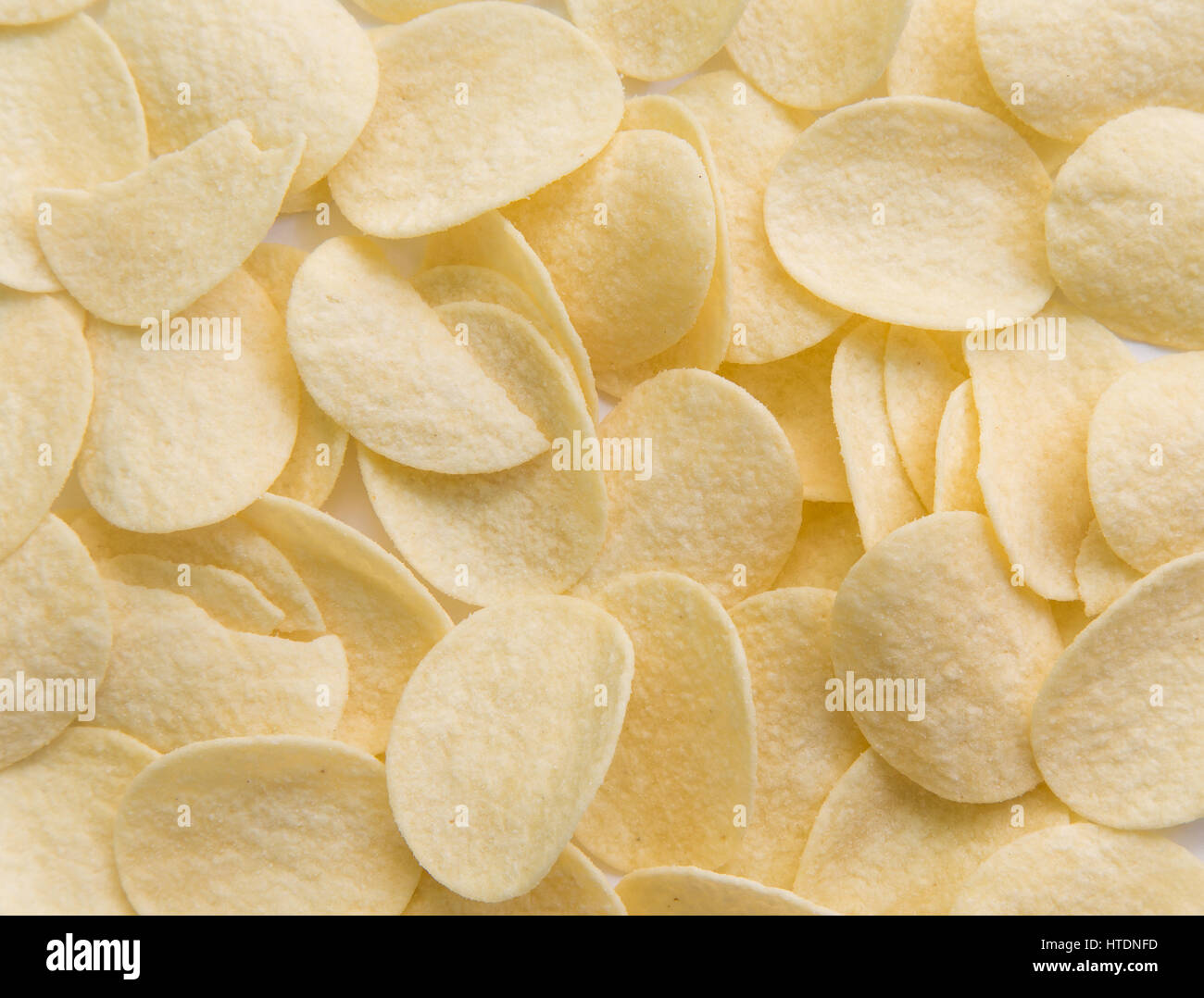Close up potato chips , top view Stock Photo - Alamy
