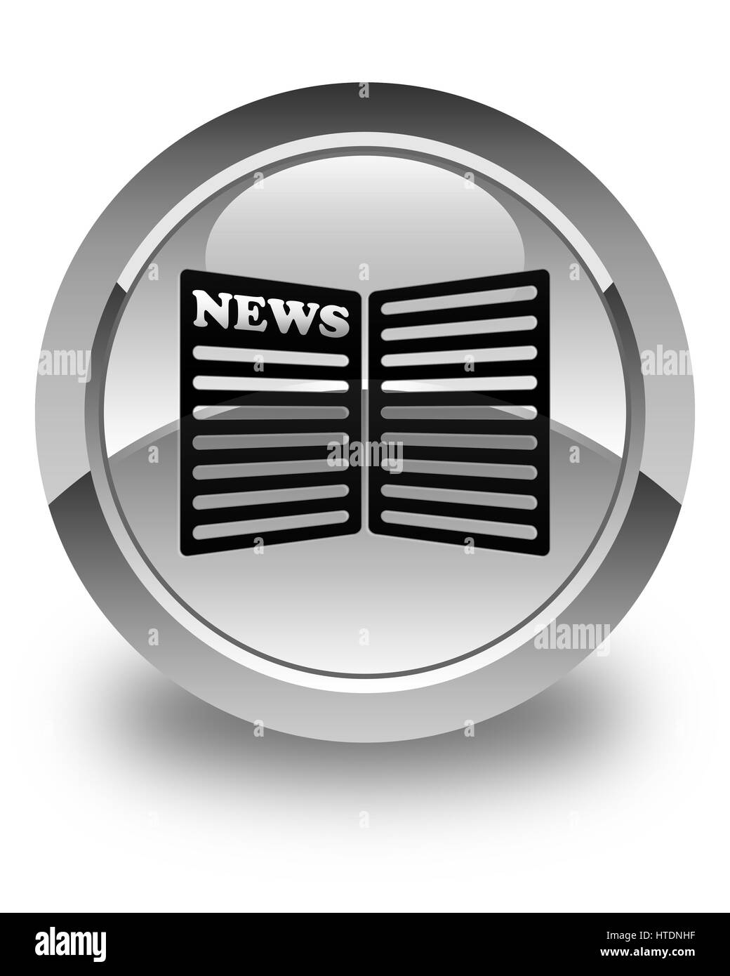 Newspaper paper isolated white news Black and White Stock Photos ...