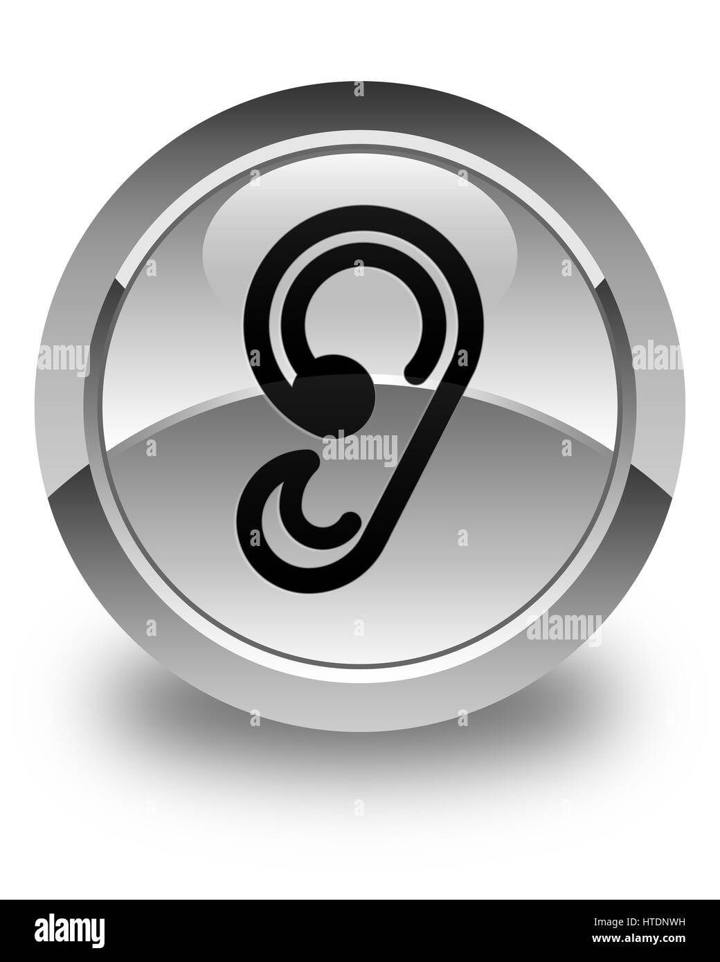 Human ear sign Black and White Stock Photos & Images - Alamy