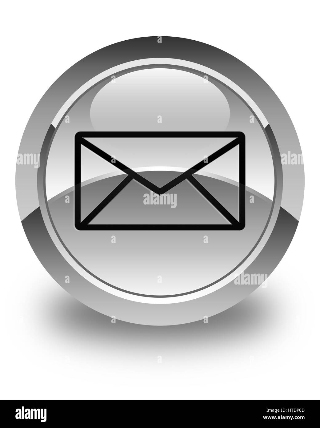 White mail icon isolated on hi-res stock photography and images - Alamy