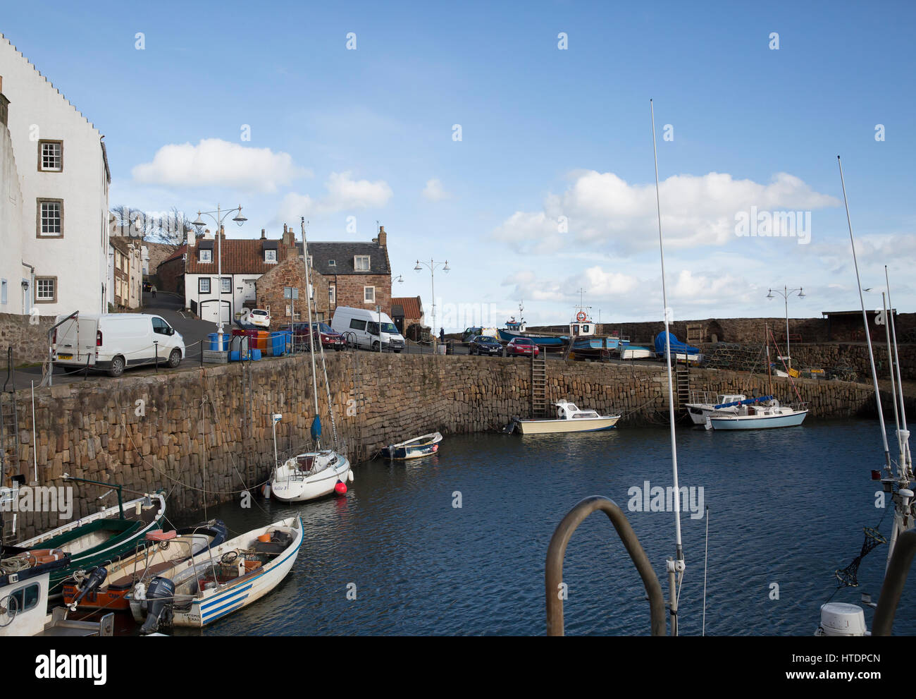 St Monans Harbour in Scotland Stock Photo - Alamy