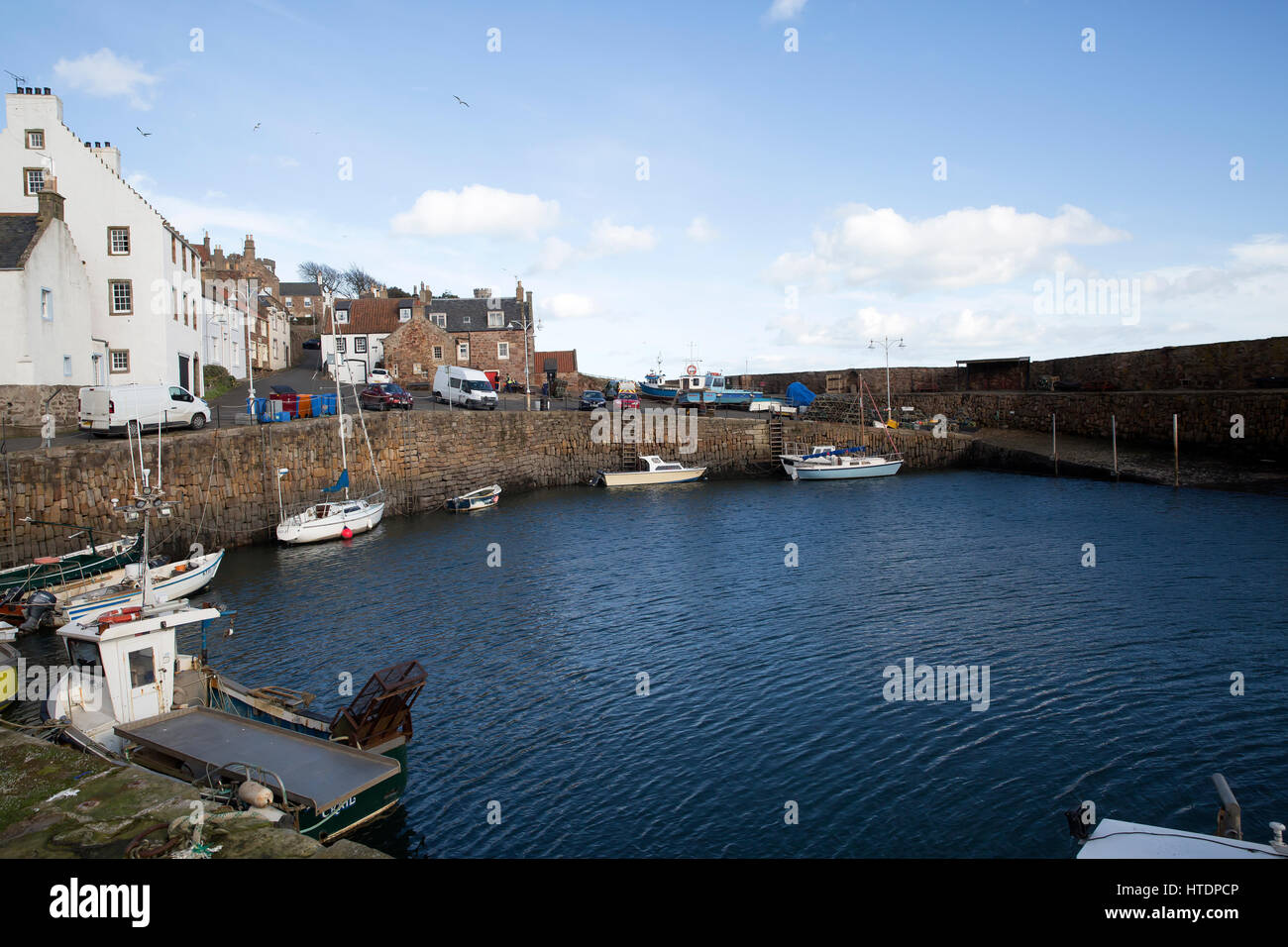 St Monans Harbour in Scotland Stock Photo - Alamy