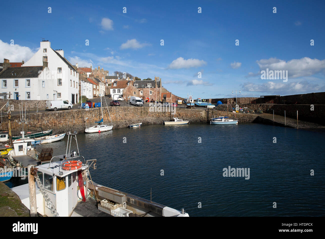 St Monans Harbour in Scotland Stock Photo - Alamy