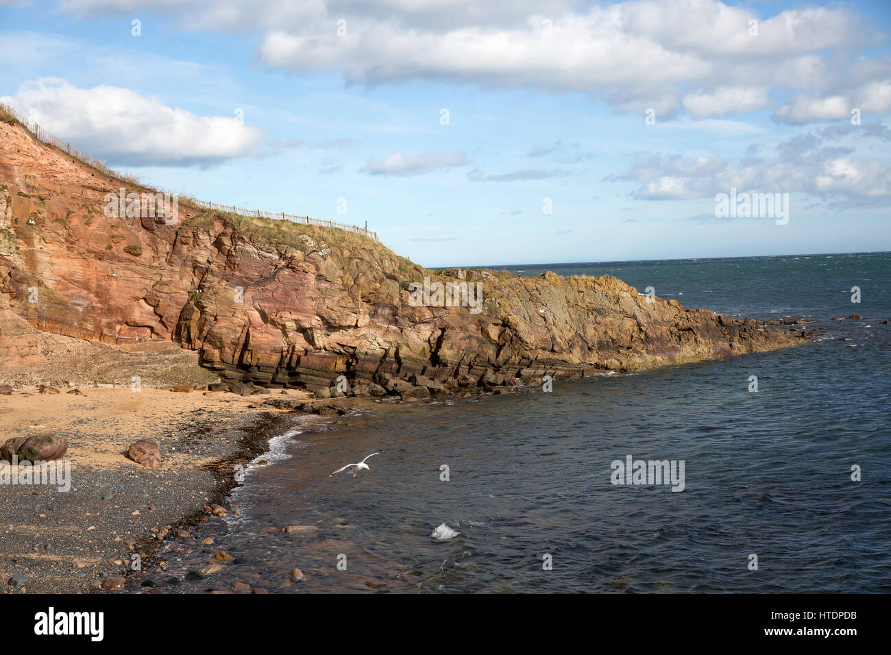 Crail castle walk in Crail Scotland Stock Photo - Alamy