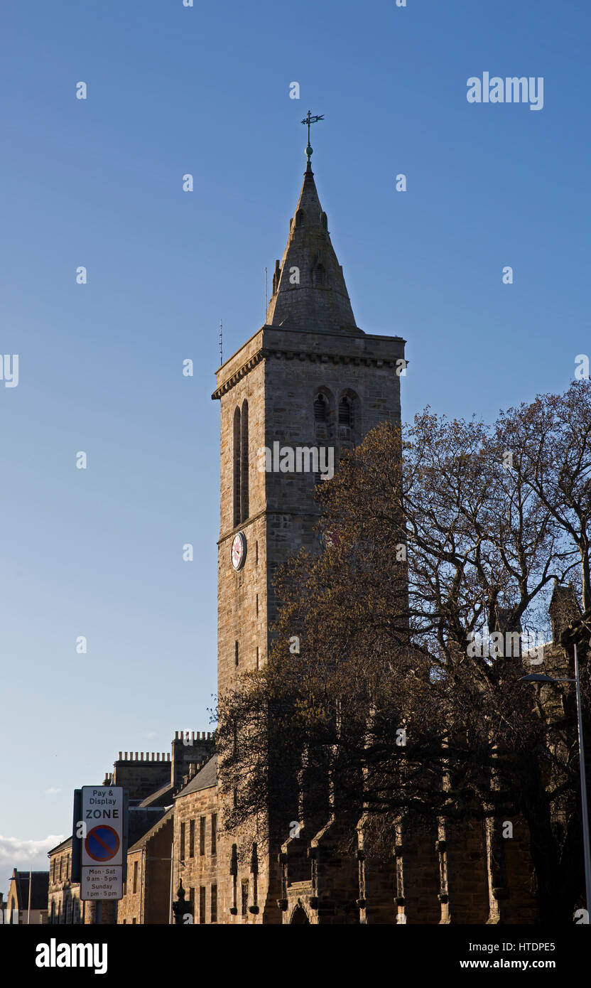 Holy Trinity church in St Andrew's Scotland Stock Photo - Alamy