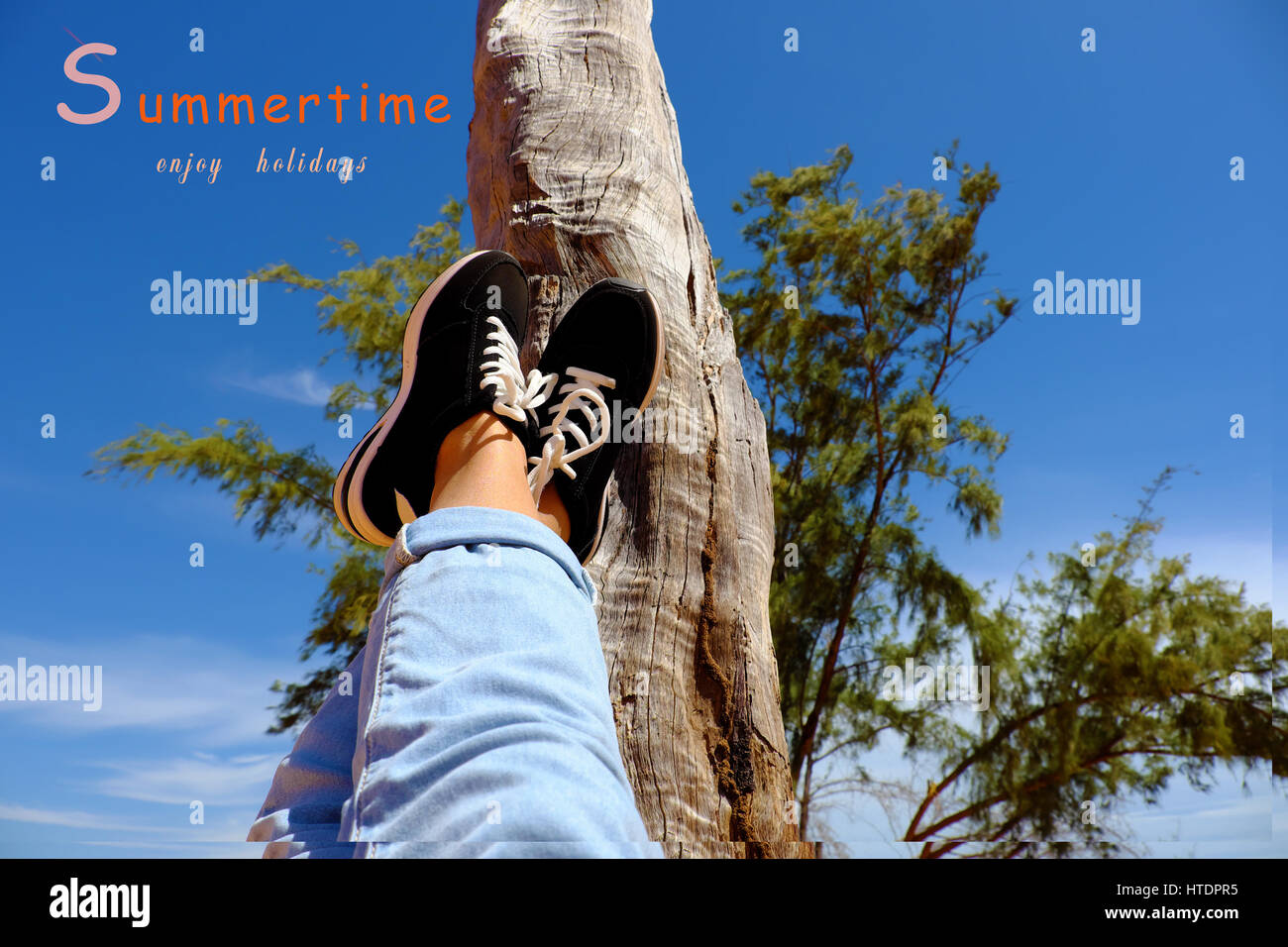 Beautiful girl leg up hi-res stock photography and images - Alamy