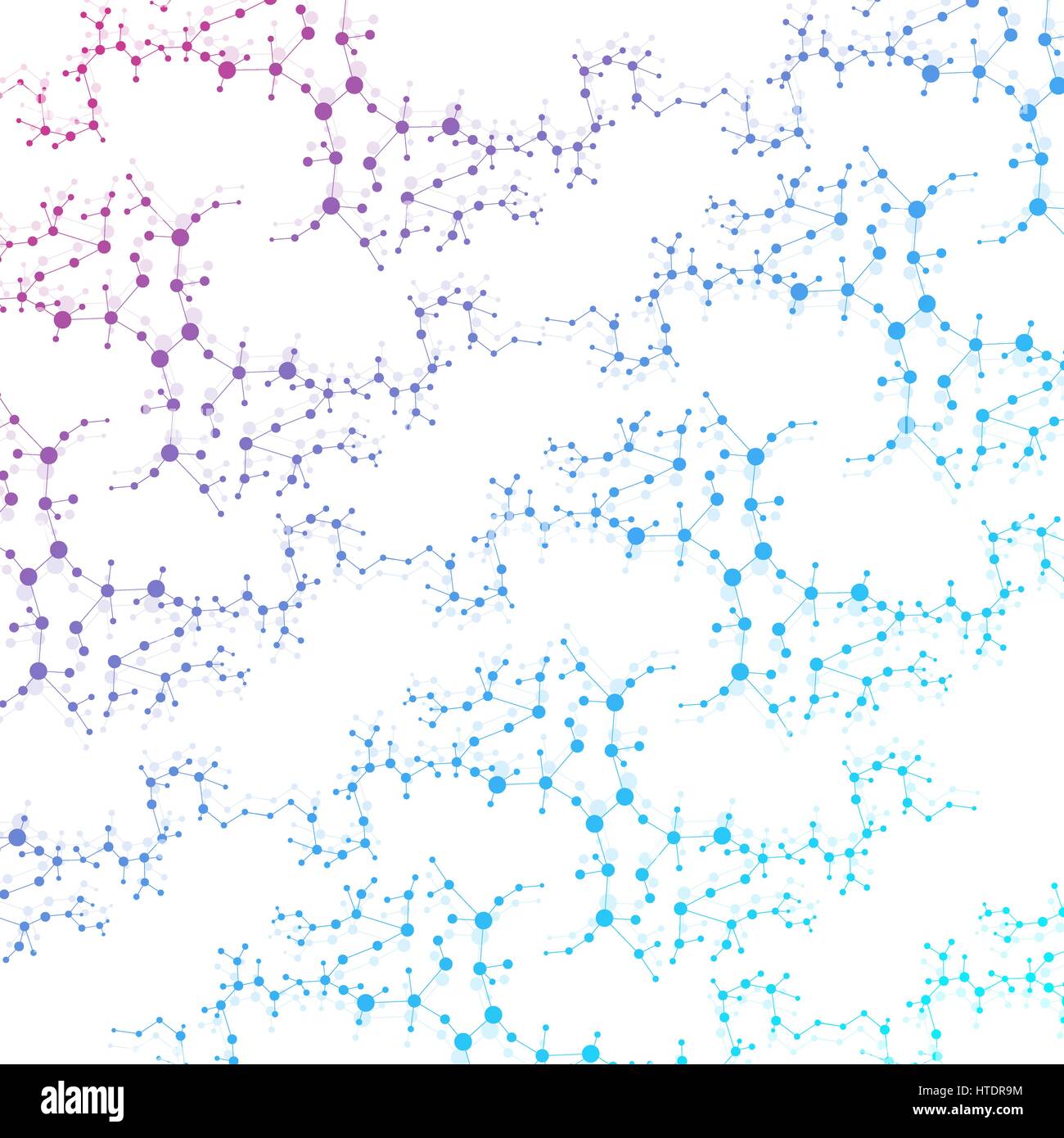 Structure molecule and communication. Dna, atom, neurons. Scientific ...