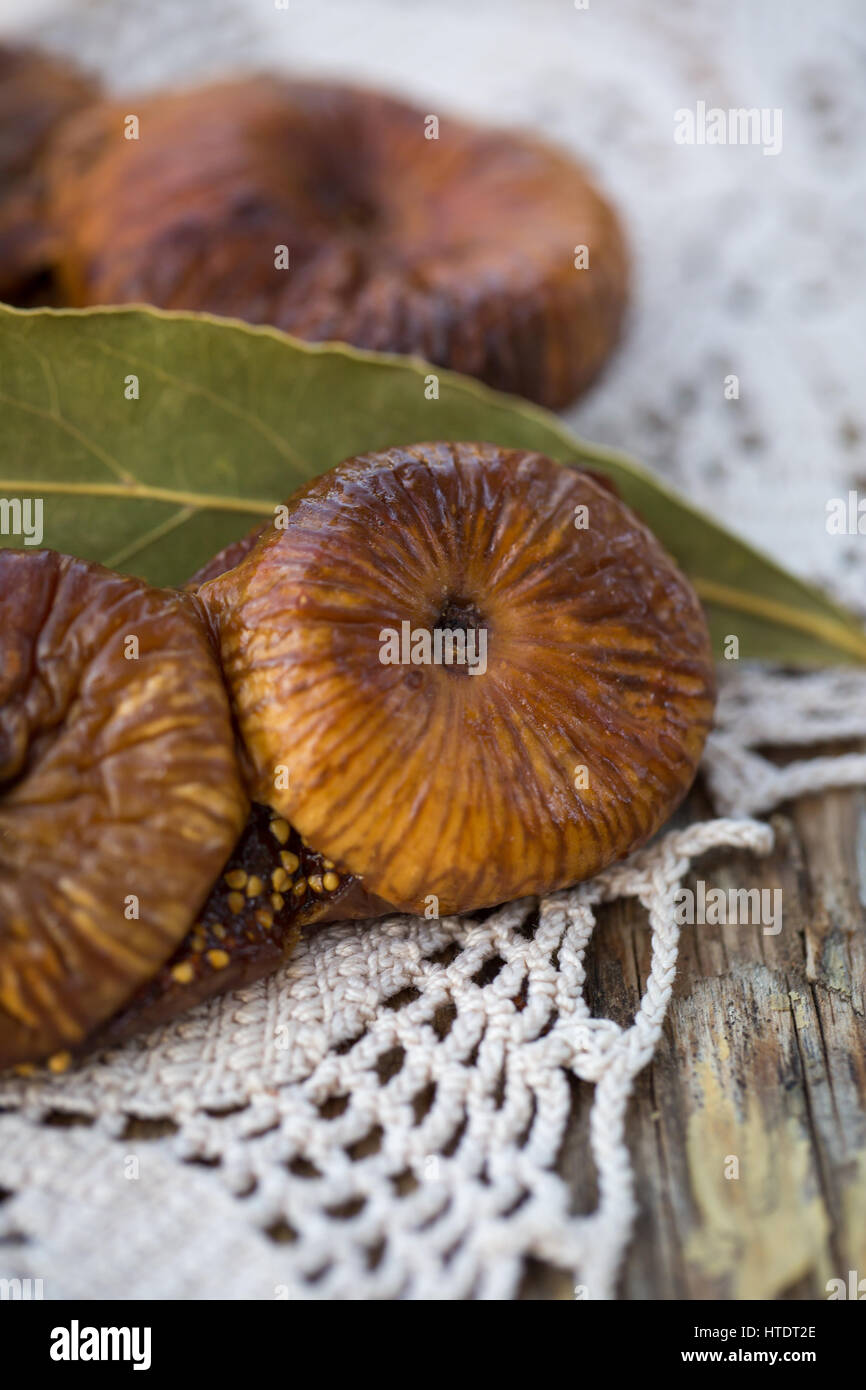 Dried figs with almonds, a traditional pastry from Puglia, south of ...