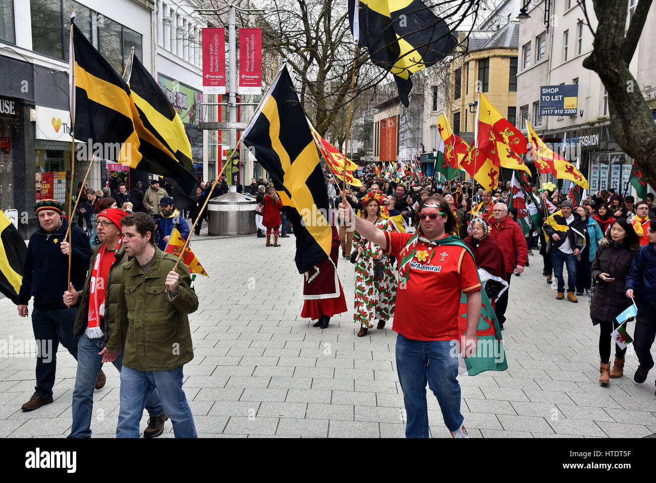 Happy St. David's Day, 1st March, 2017. Saint David's Day parade ...