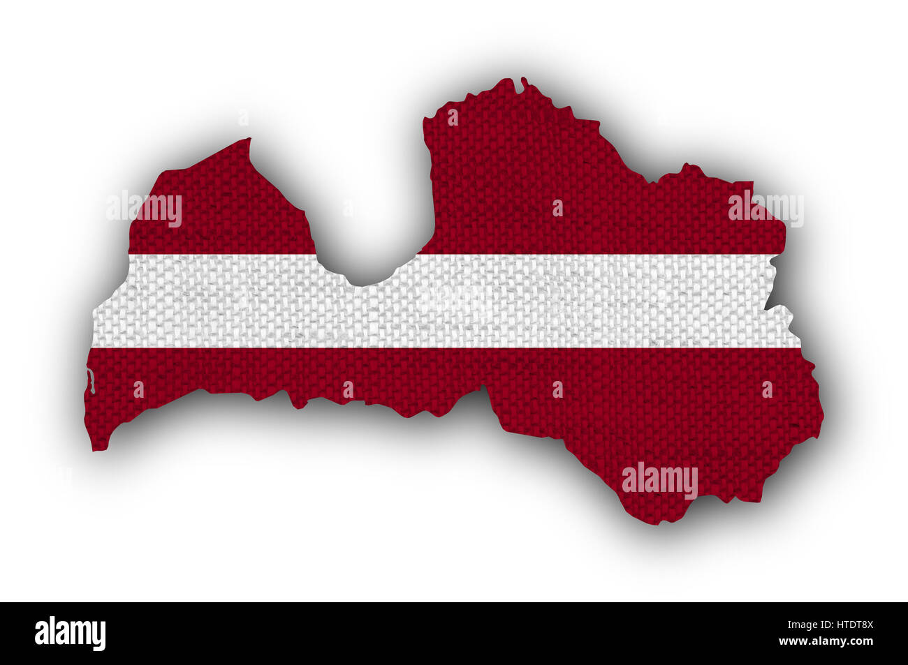 Textured map of Latvia in nice colors Stock Photo - Alamy