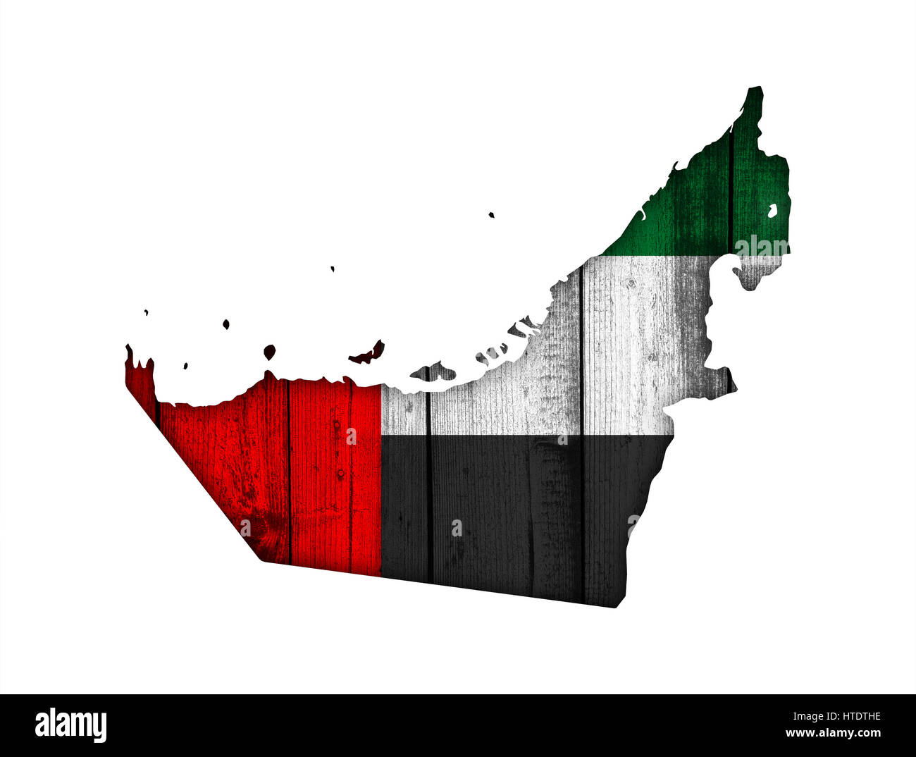 Map and flag of United Arab Emirates on weathered wood Stock Photo - Alamy