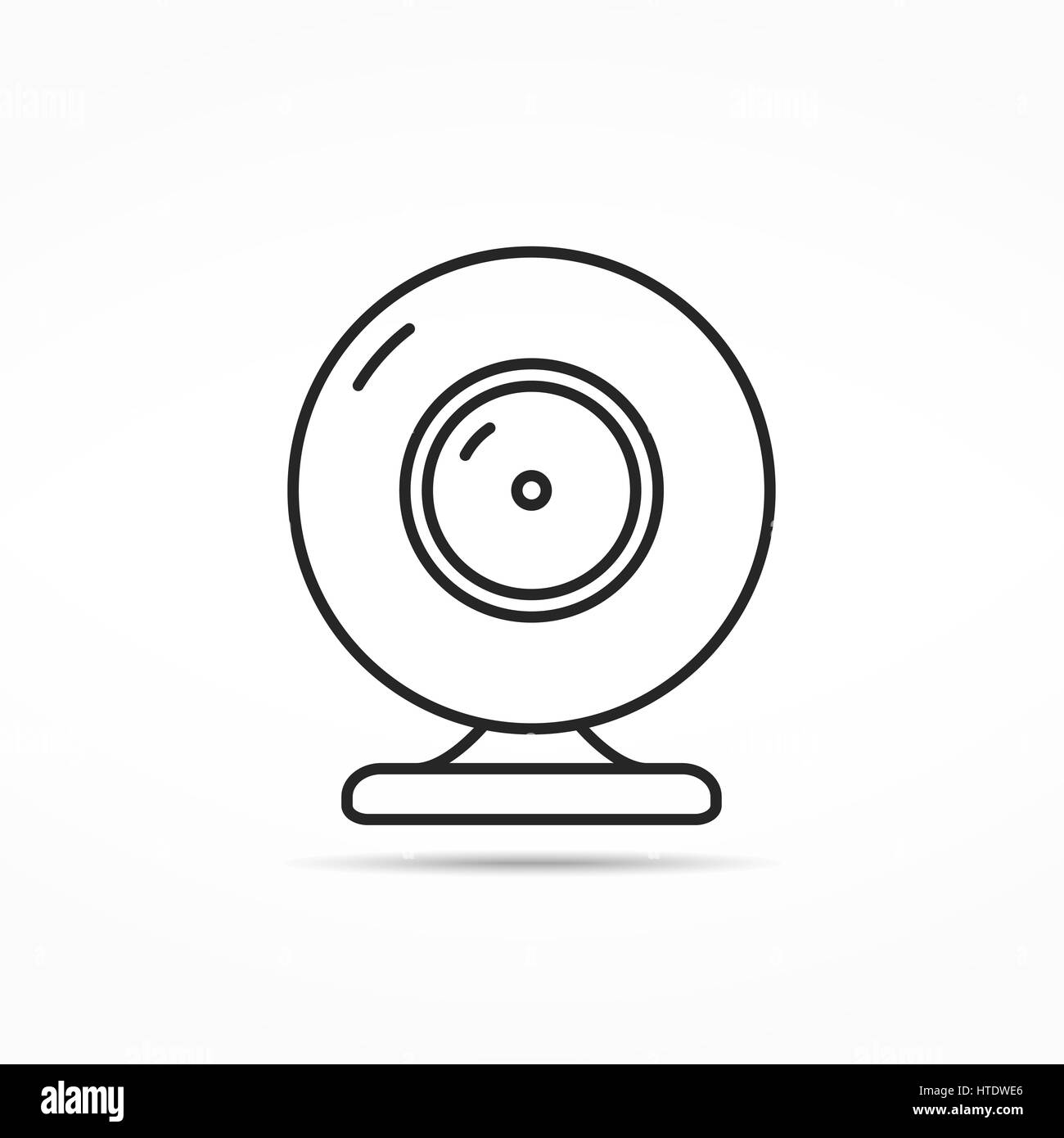 Webcam icon Black and White Stock Photos & Images - Alamy