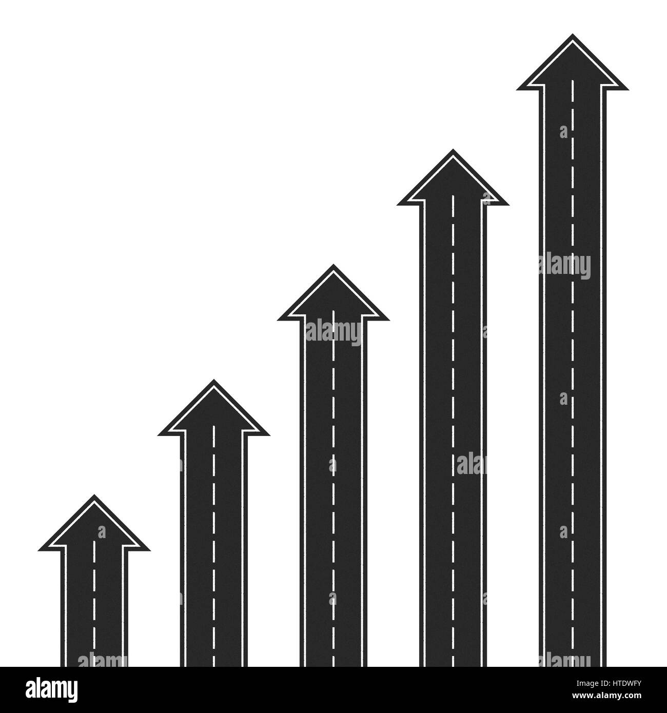 Road arrows set of different sizes Stock Photo - Alamy