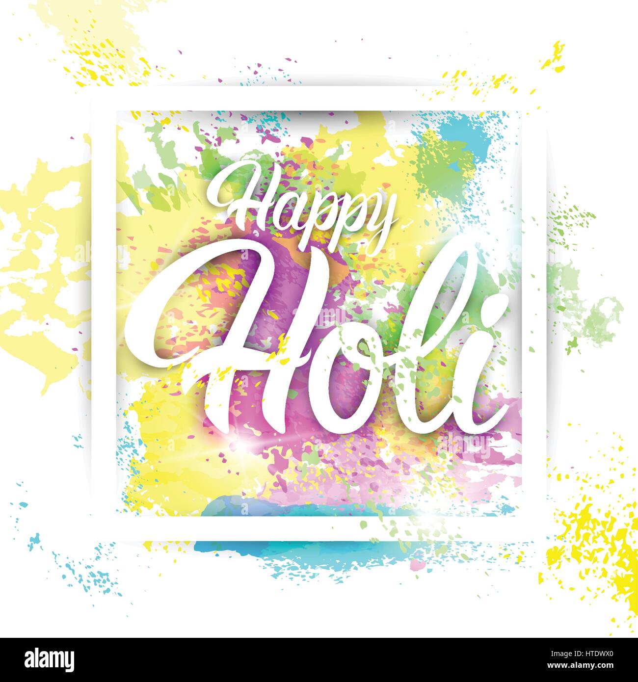 Happy Holi Religious India Holiday Traditional Celebration Greeting ...