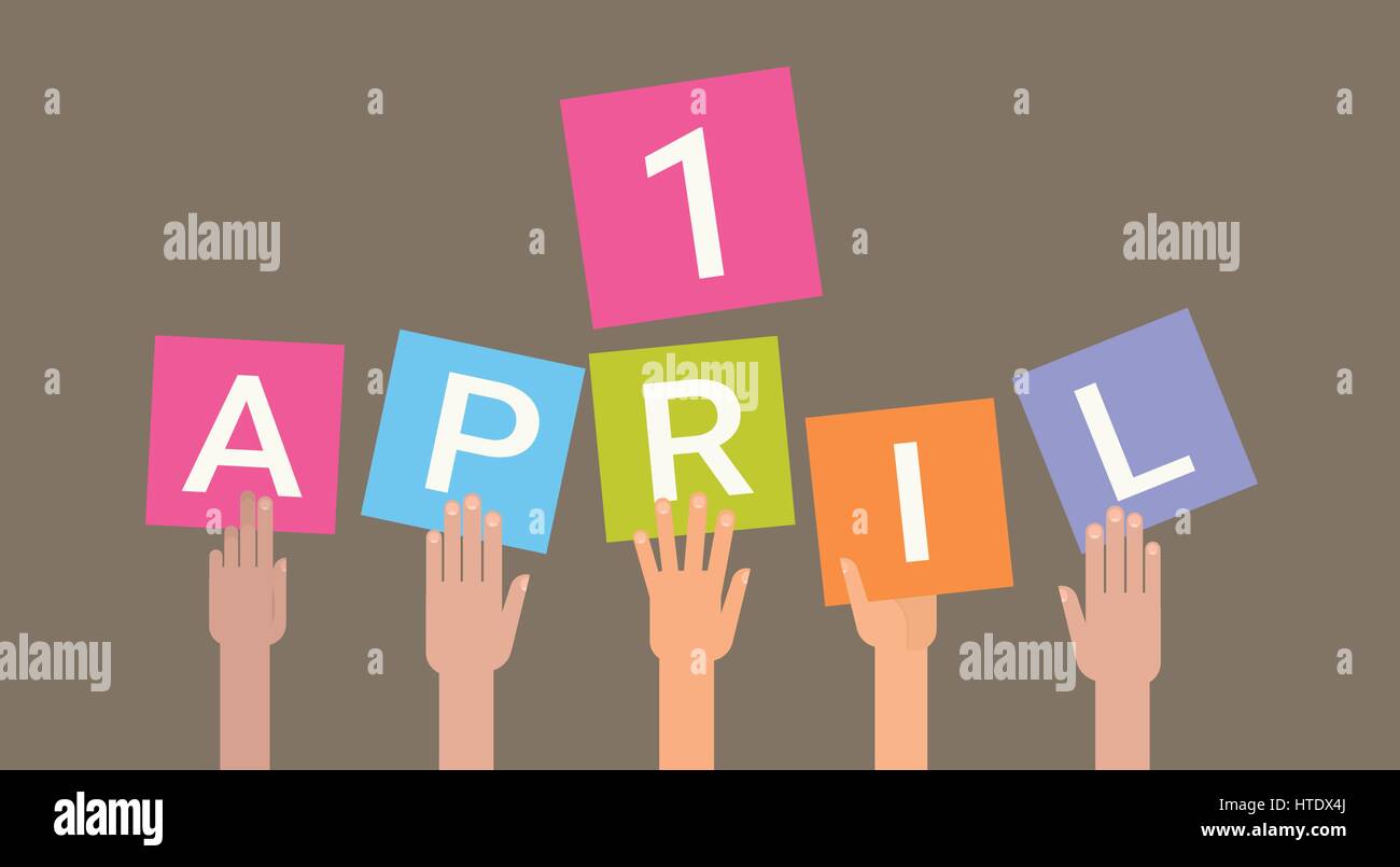 Fool Day April Holiday Greeting Card Banner Stock Vector Image & Art ...