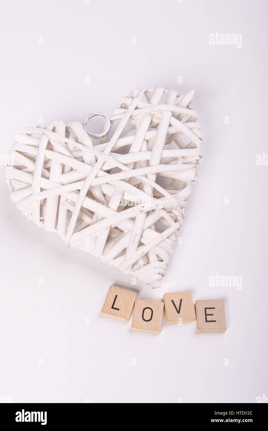 White heart vector hi-res stock photography and images - Alamy