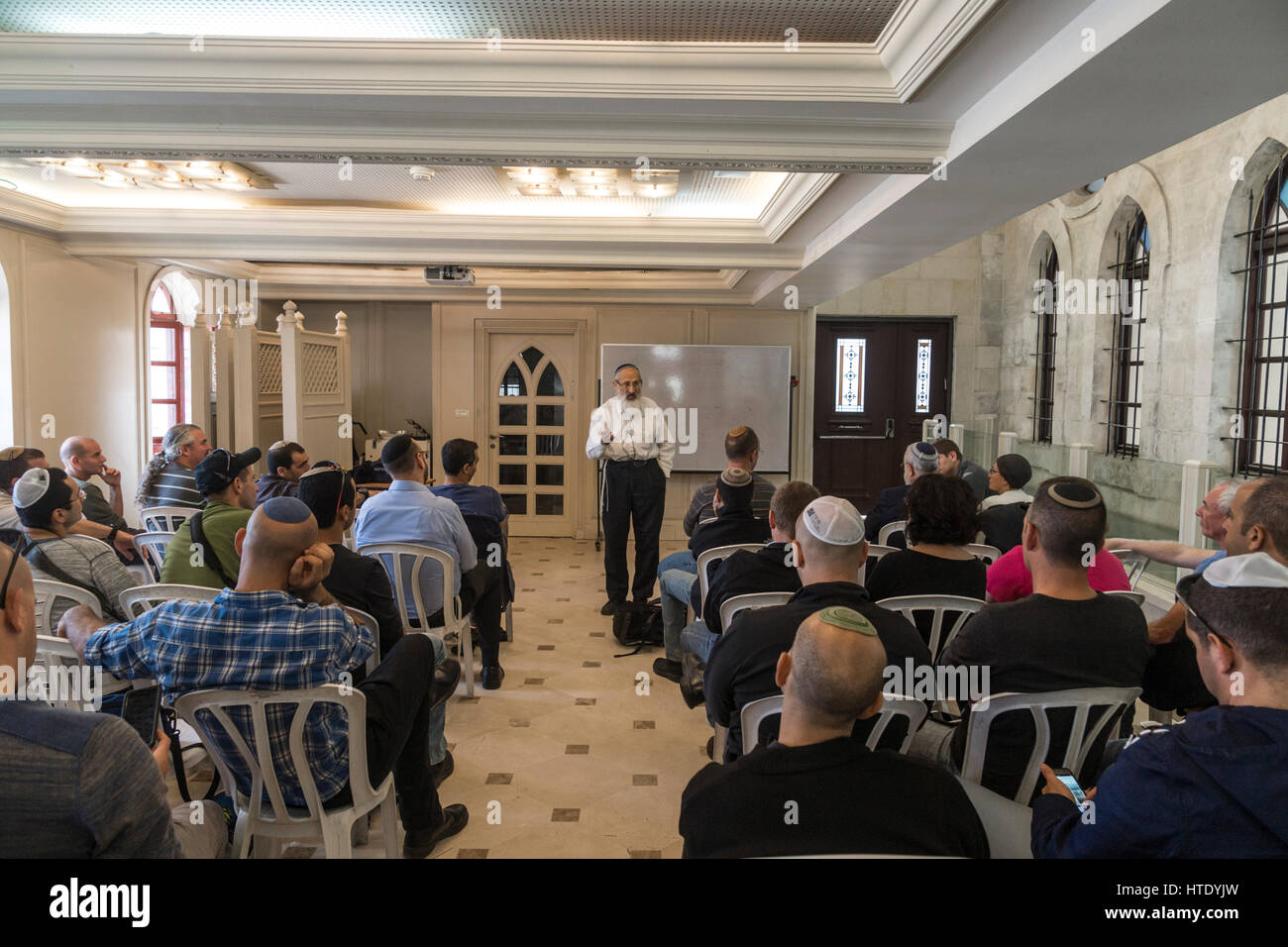 Jerusalem, Israel. Rabbi Shlomo Aviner, a prominent Israeli Orthodox ...