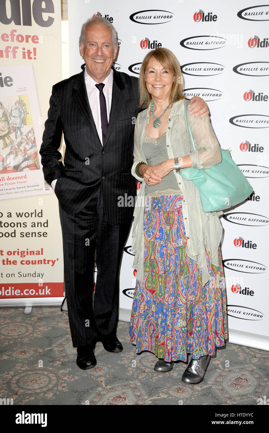 Gyles Brandreth and Michele Brandreth attending the 2017 Oldie of the ...