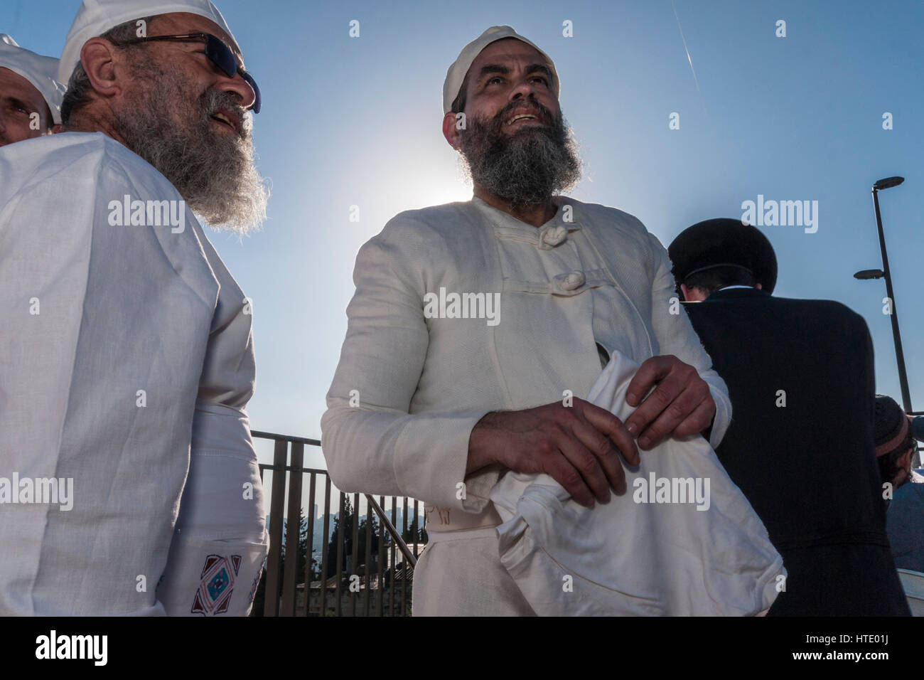 Jerusalem, Israel. Cohanim (Jewish members of the Levi tribe ...