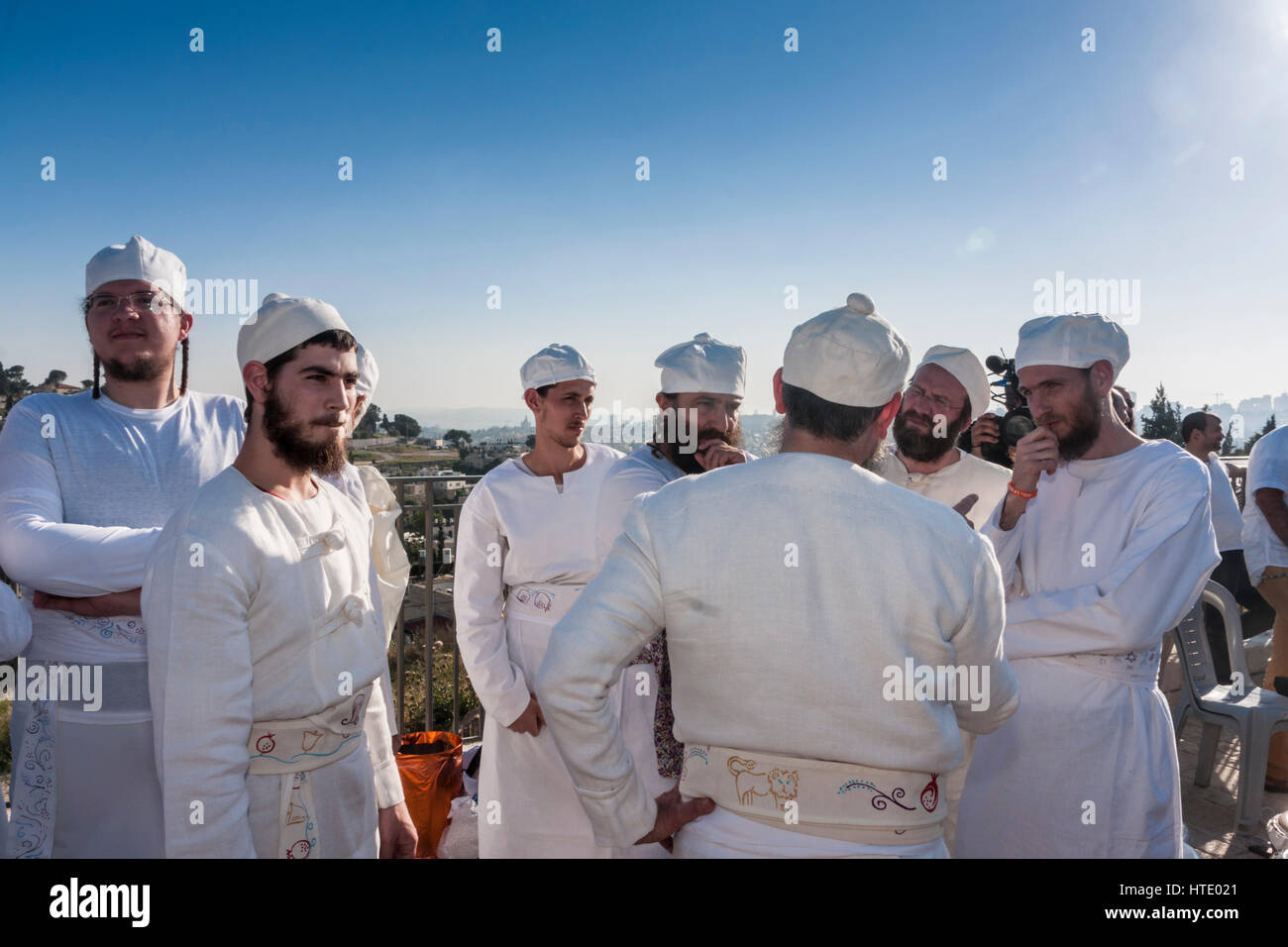 Jerusalem, Israel. Cohanim (Jewish members of the Levi tribe ...