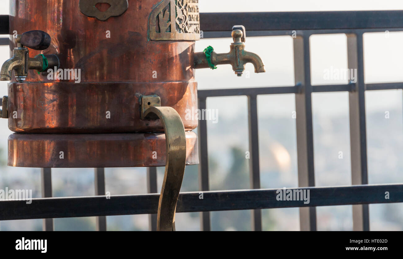 Jerusalem, Israel. A Kior - Sink, one of the ceremonial paraphernalia ...