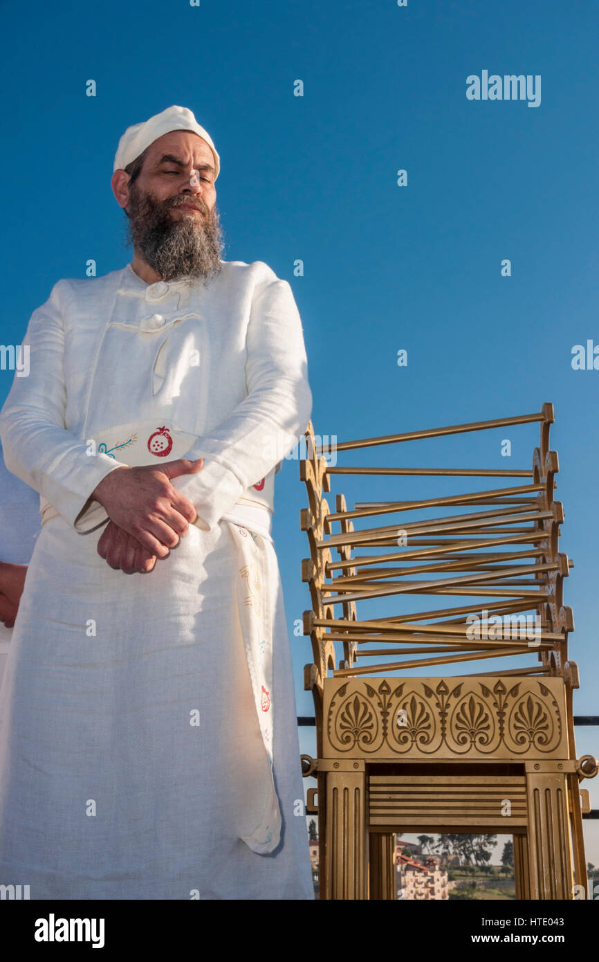 Jerusalem, Israel. Cohanim (Jewish members of the Levi tribe ...