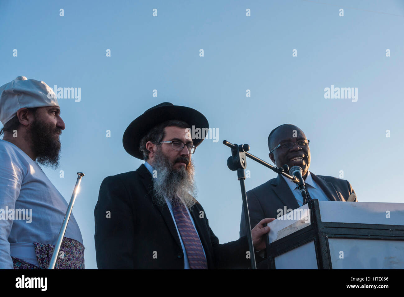 Jerusalem, Israel. A simulation of the ancient Passover sacrifice which ...
