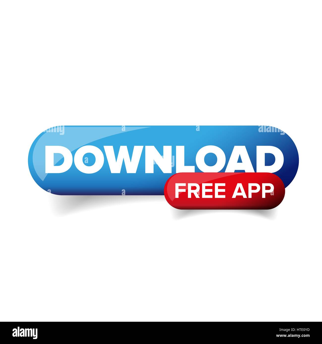 White blue download app Cut Out Stock Images & Pictures - Alamy