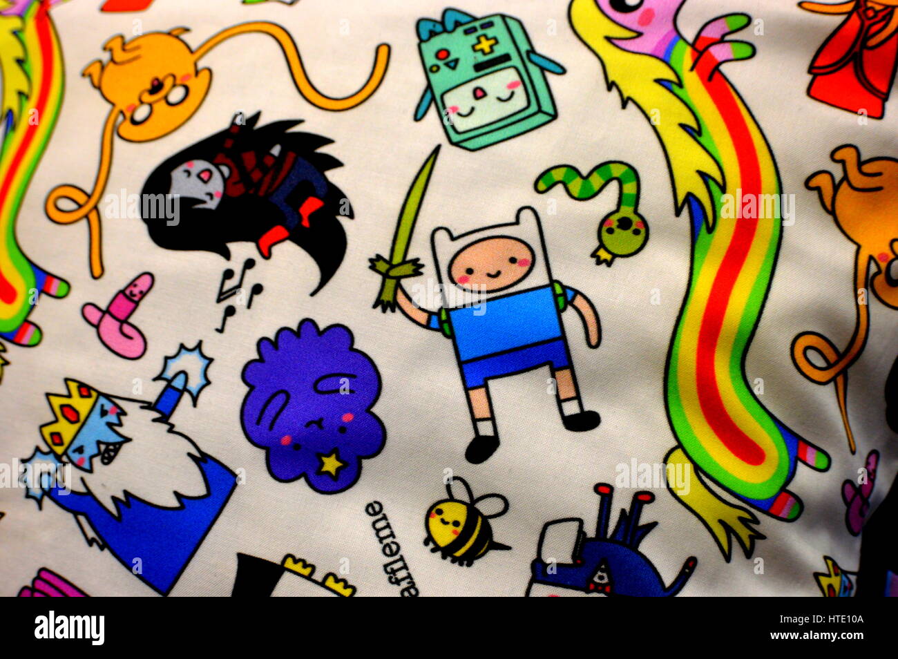 Cartoon characters on fabric hi-res stock photography and images - Alamy