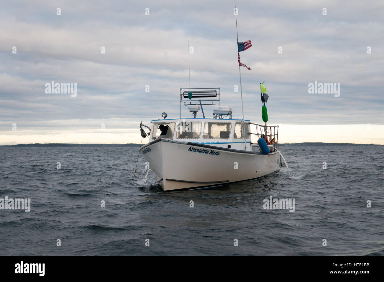 Lobstering, Portland Harbor Stock Photo - Alamy