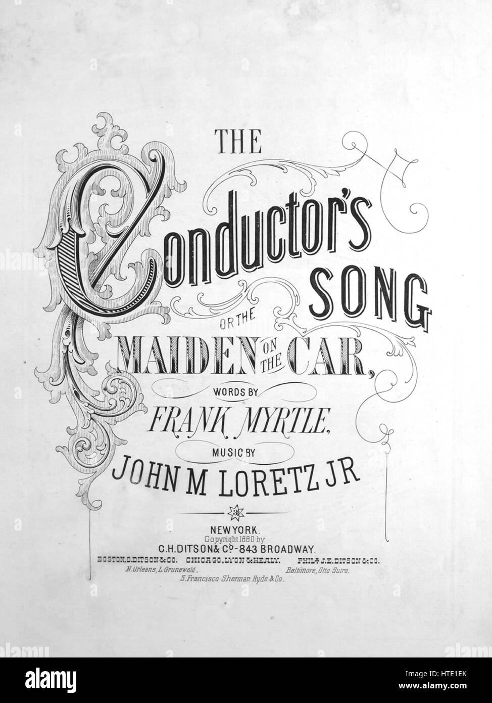 1880 sheet music hi-res stock photography and images - Alamy