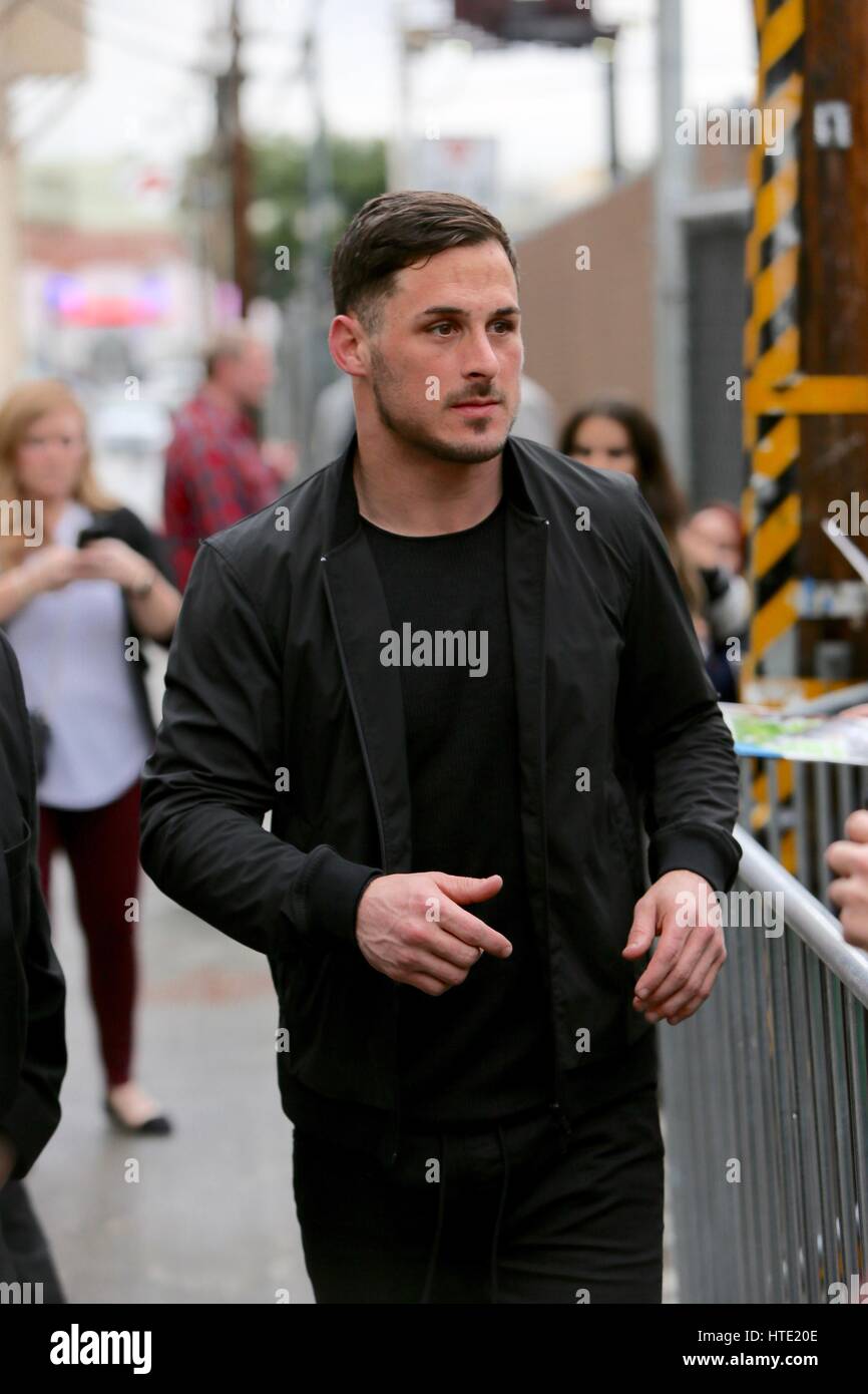Danny Amendola seen arriving at the ABC studios for Jimmy Kimmel Live ...