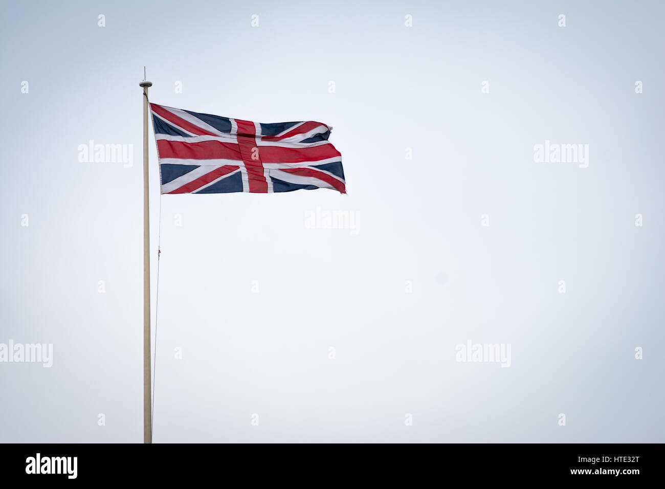 Union Jack flag flying from Stormont Government buildings Stock Photo ...