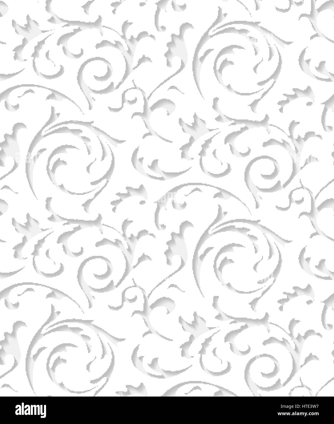 Vector baroque damask white elegant lace texture. Luxury floral light ...