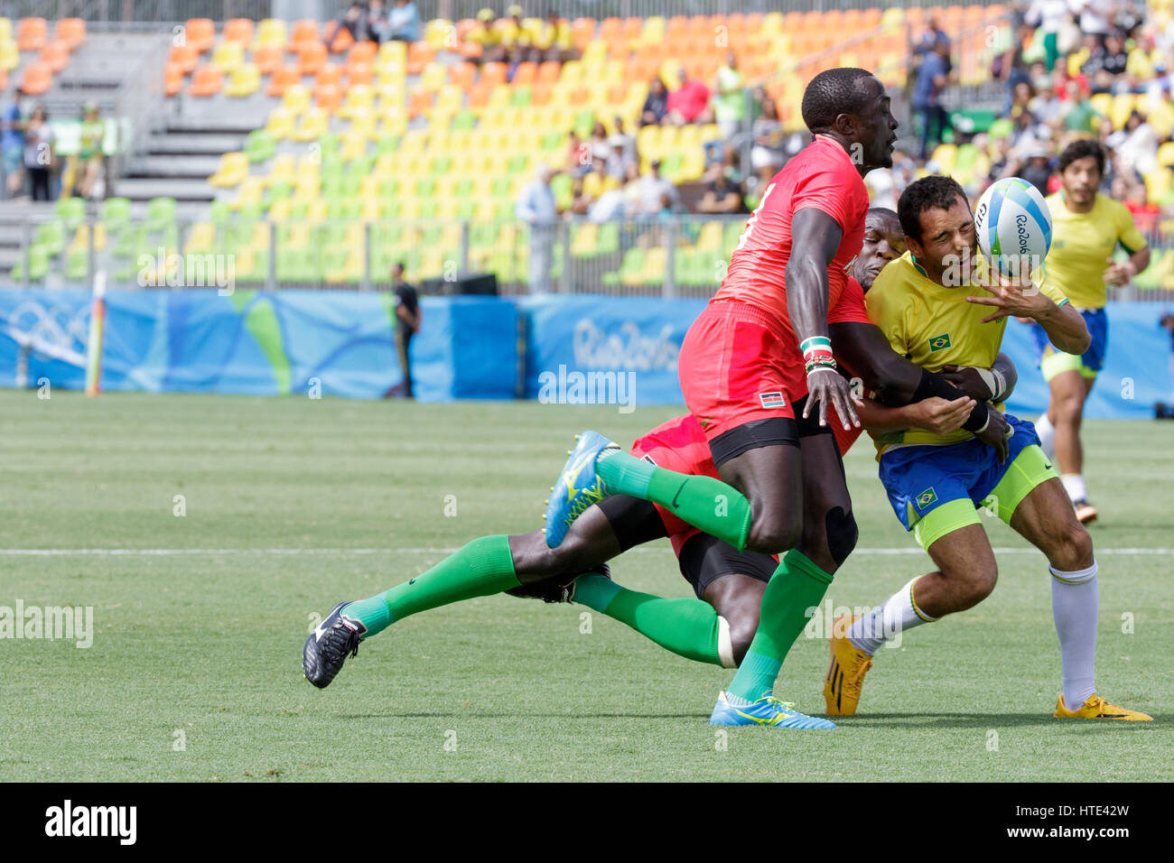 Rio de Janeiro, Brazil. 11 August 2016 Laurent Couhet (BRA), Andrew ...