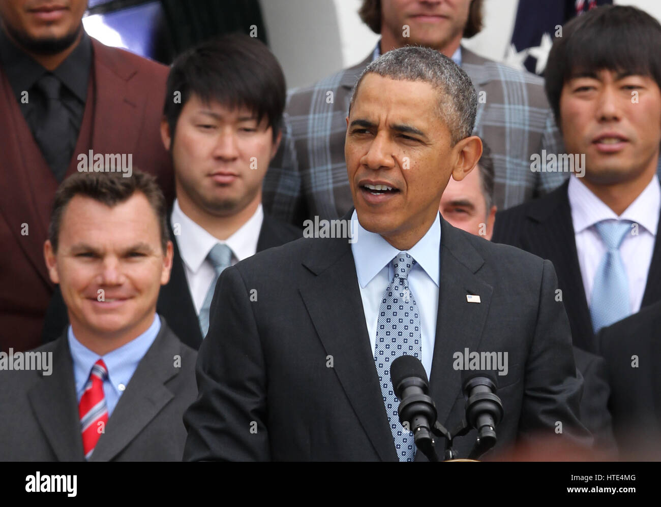 WASHINGTON, D.C - APRIL 1: President Barack Obama pictured as Major ...