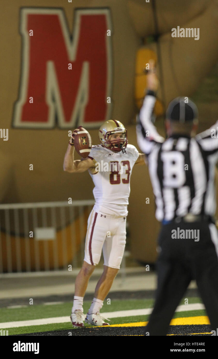 COLLEGE PARK, MARYLAND - NOVEMBER 23: #83 Alex Amidon pictured in an ...