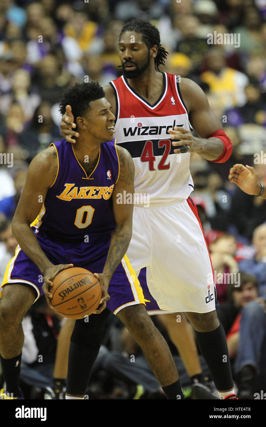 WASHINGTON DC - NOVEMBER 26: #42 Nene pictured in an NBA regular season ...