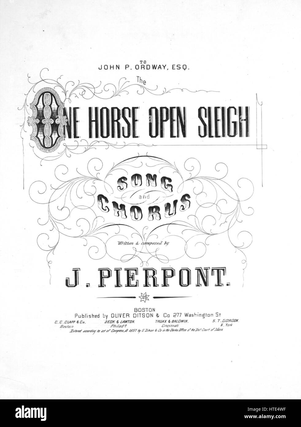 One horse open sleigh hi-res stock photography and images - Alamy