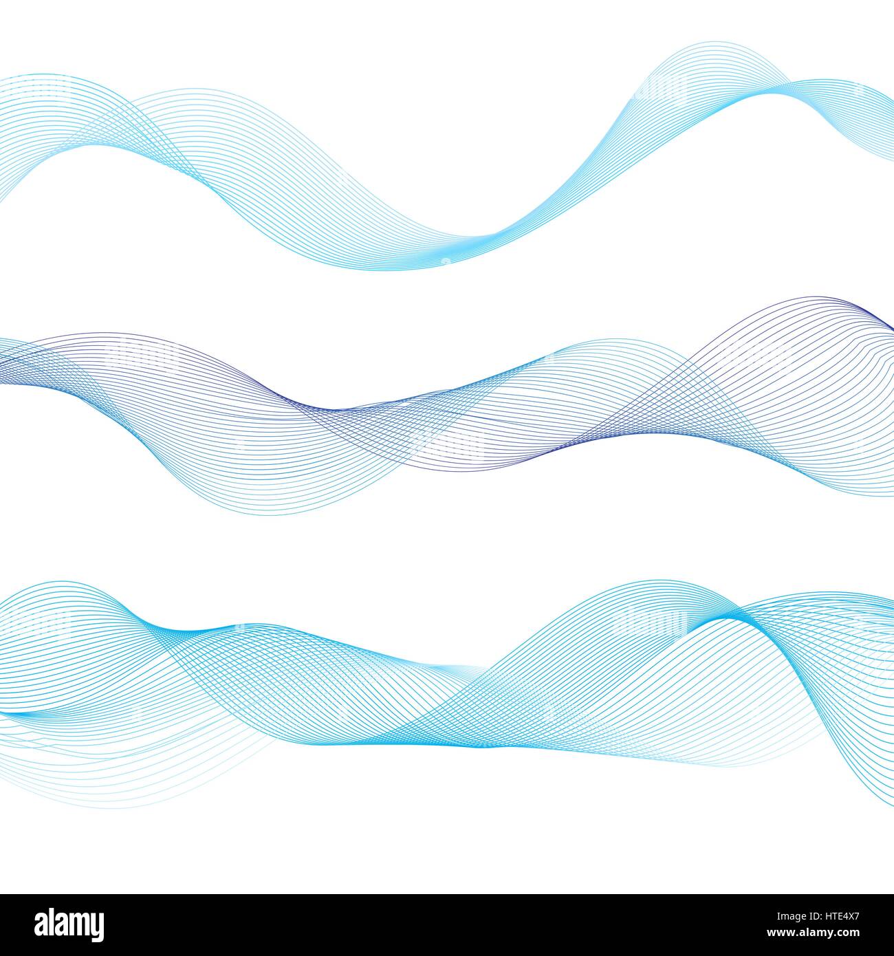 Vector abstract linear waves on a white background Stock Vector Image ...