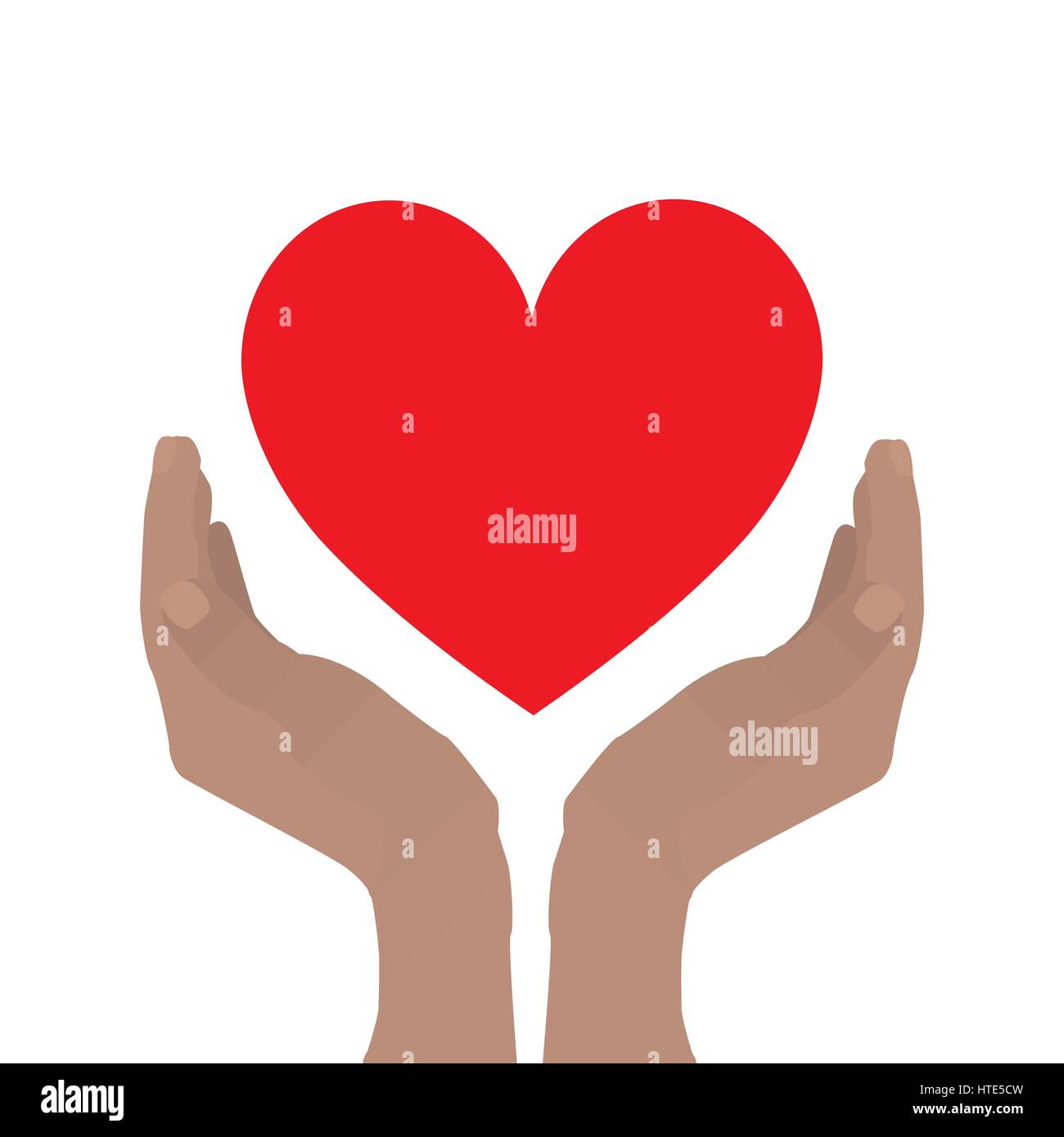 Hands folded with a boat to hold the heart. Posture of peace. Help ...