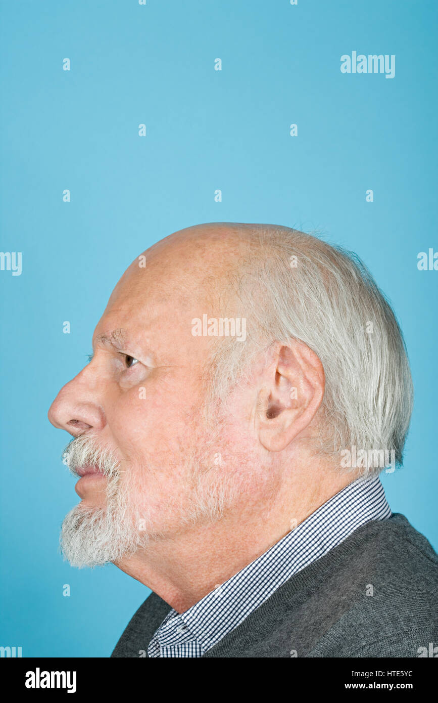 Profile of a senior man Stock Photo - Alamy