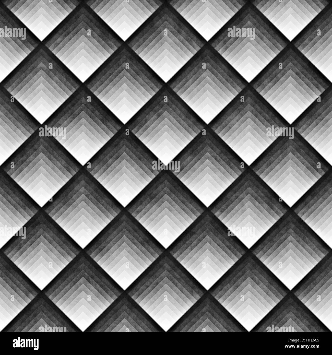 Seamles Gradient Rhombus Grid Pattern. Retro Monochrome Texture ...