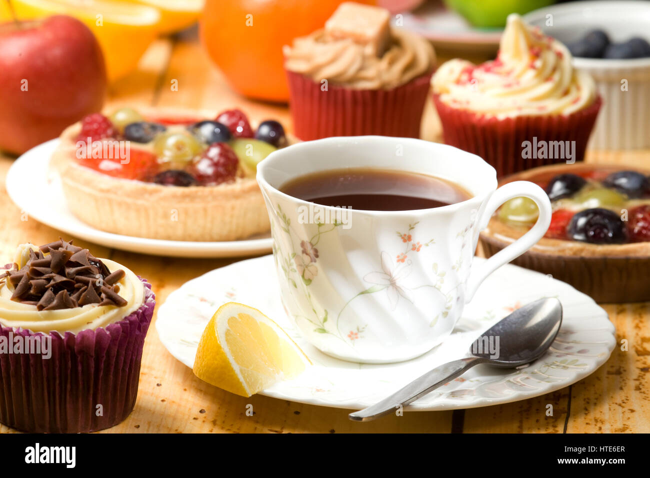 tea and cakes Stock Photo - Alamy