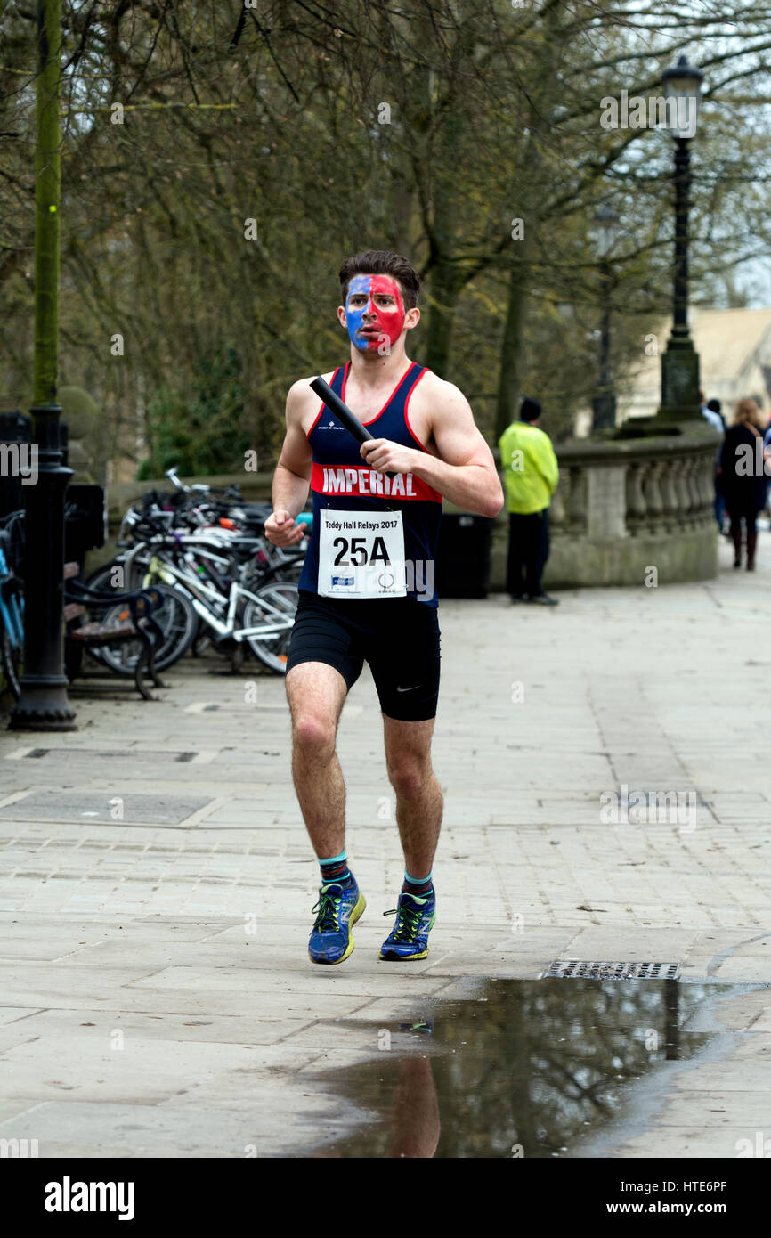 A runner in the Teddy Hall Relays, Oxford, UK Stock Photo - Alamy